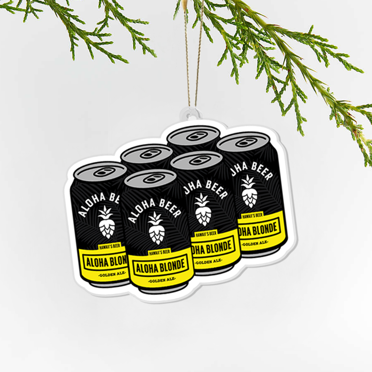 Aloha 6Pack Christmas Ornament – Aloha Beer