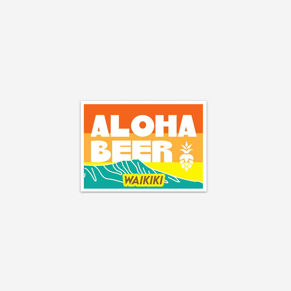 Aloha Beer Waikiki Sticker